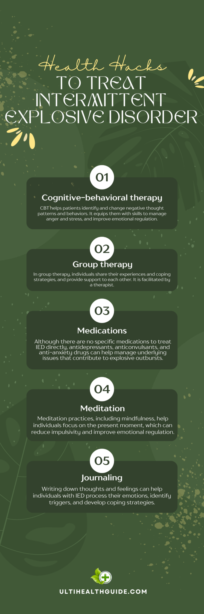 Treatment For Intermittent Explosive Disorder - Ulti Health Guide